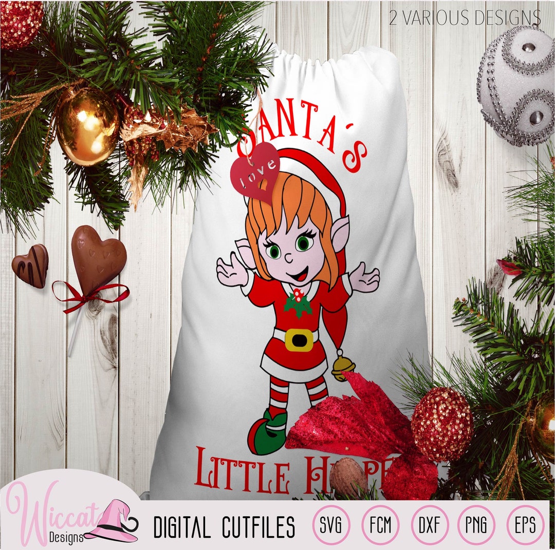Christmas Girl Elves Svg, Christmas Elf Svg, Santa's Little Helper Svg ...