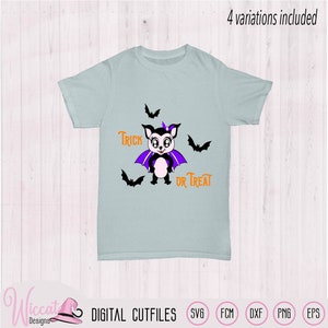 Girl Bat Halloween, Trick or Treat Svg, Kids Halloween Svg, Scanncut ...