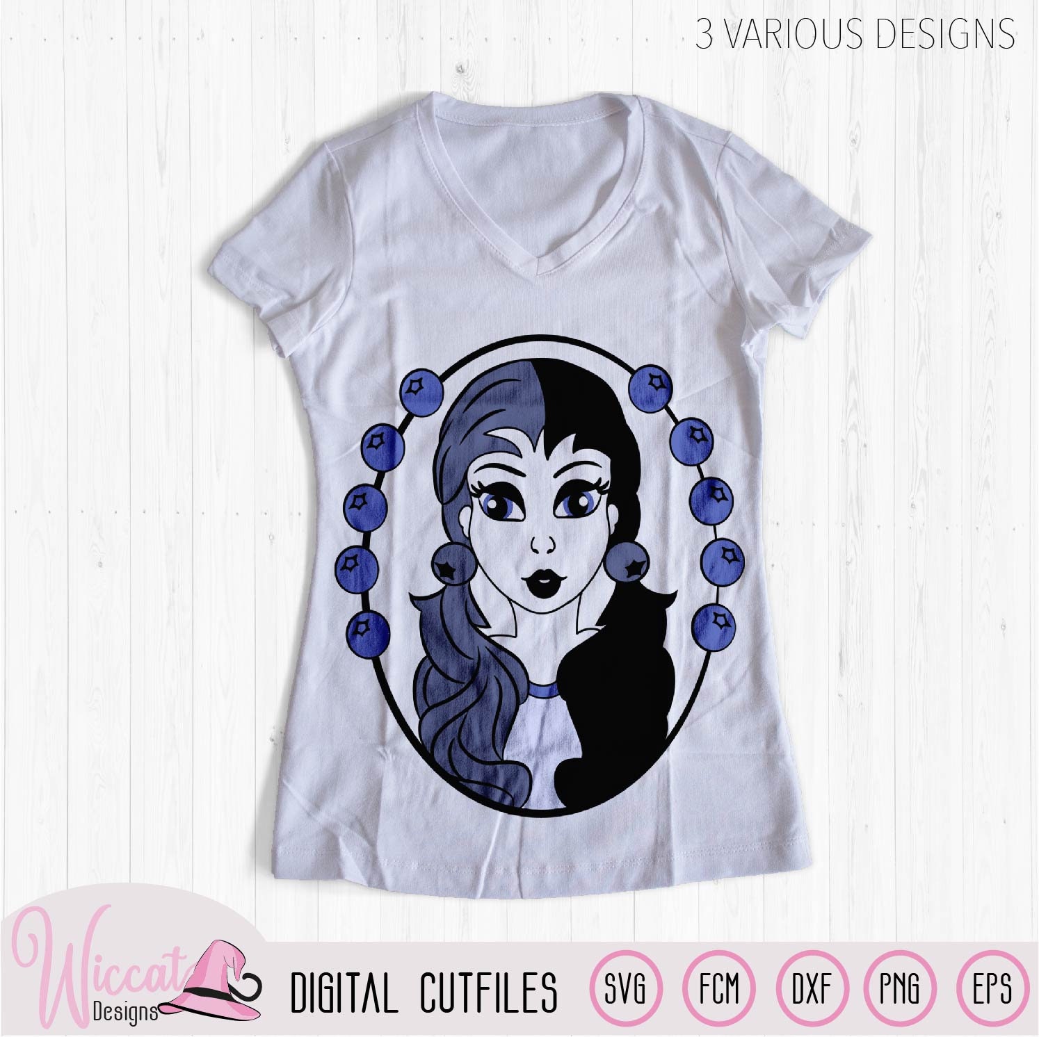 Goth Girl Face Gothic Blueberry Girl Svg Cartoon Girl Fruit - Etsy Ireland