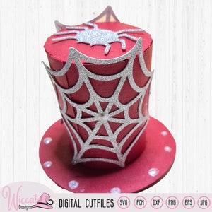Halloween Top Hat Bundle Svg Cut File, Spider Hairbow Svg, Top Hat ...