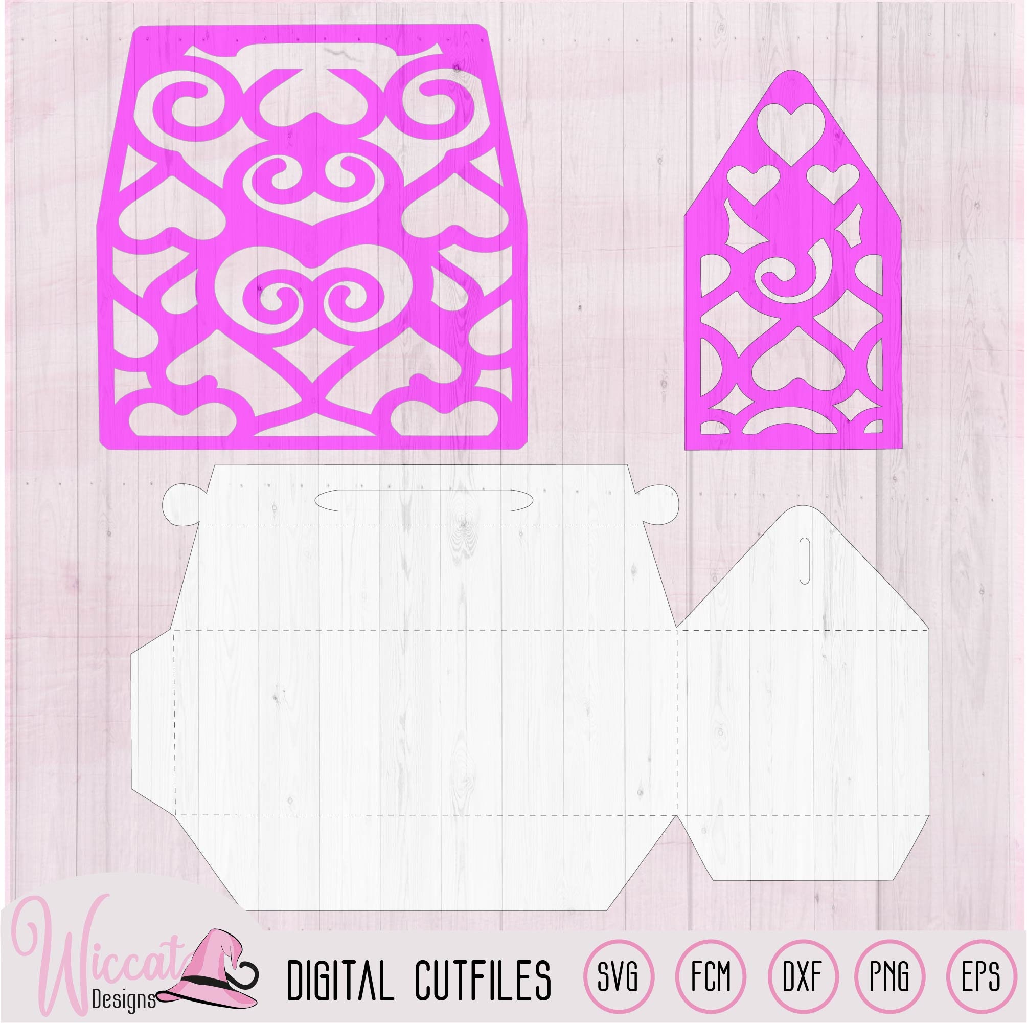 Kado doosje svg template doosje doosjes svg verpakkings | Etsy Nederland