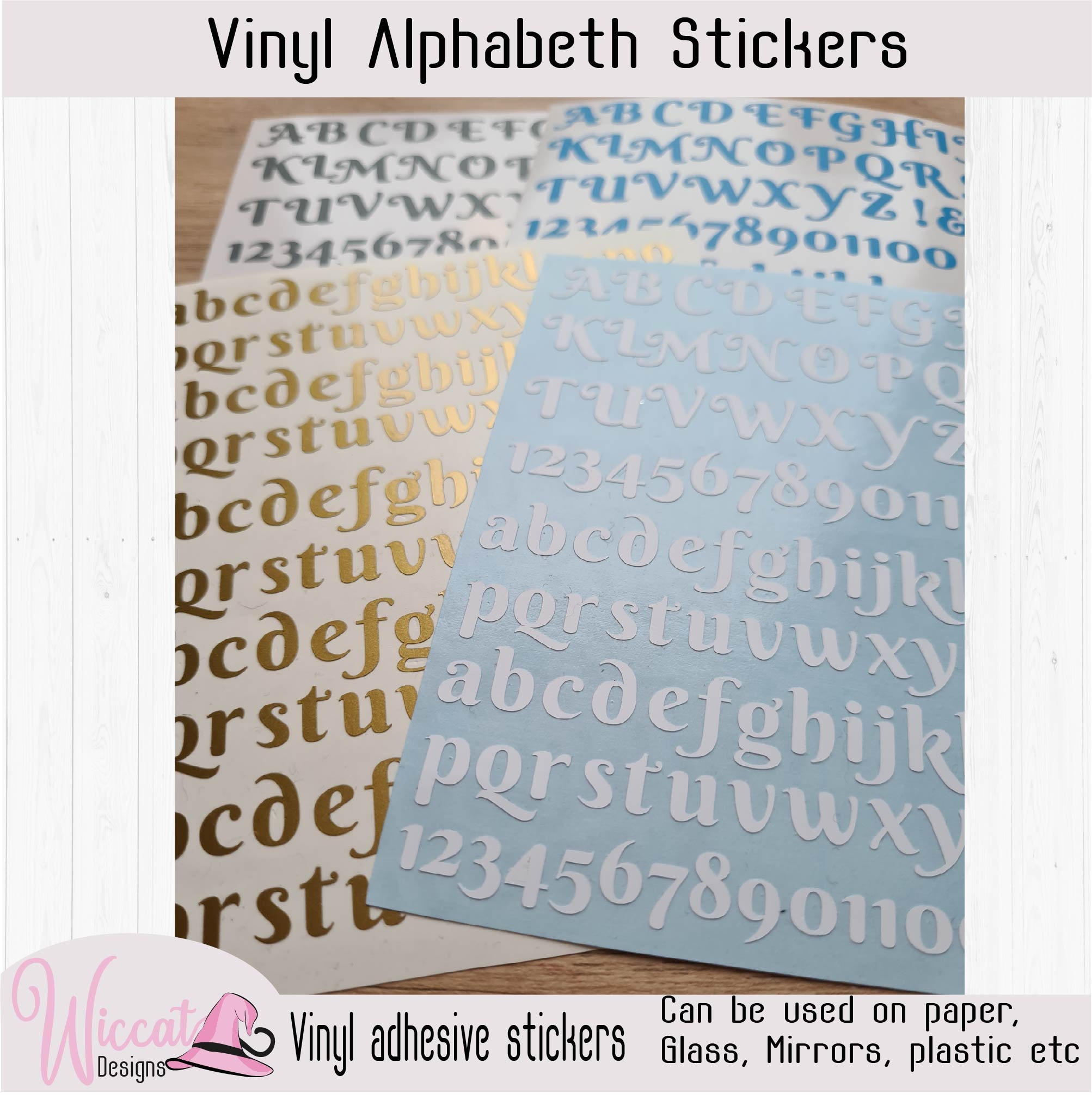 Bold Letter Stickers Alphabet Stickers Vinyl Letters - Etsy
