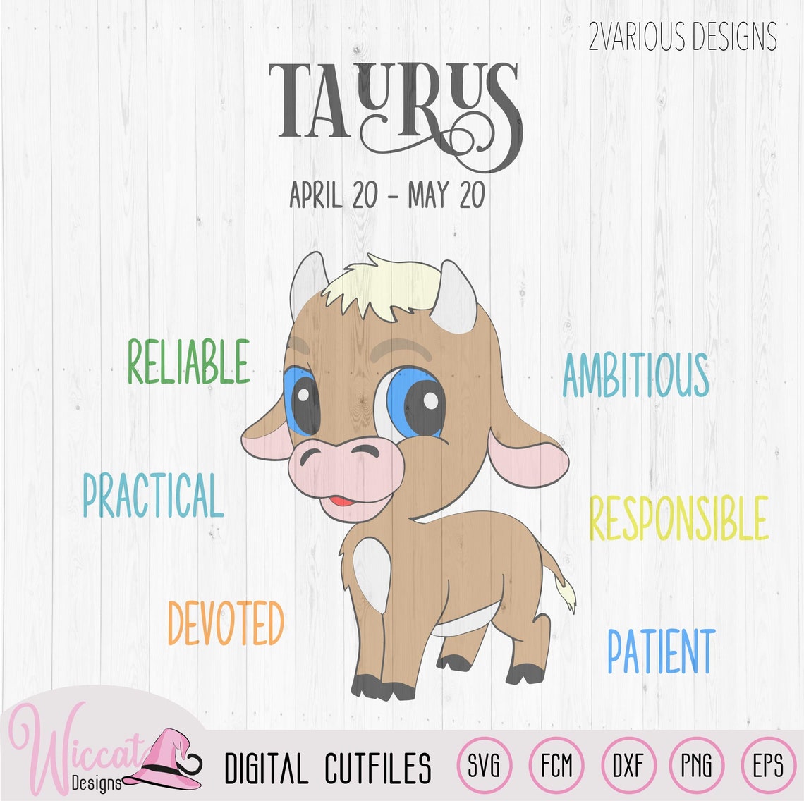 Baby Boy Taurus With Traits Zodiac Sign Newborn Character - Etsy