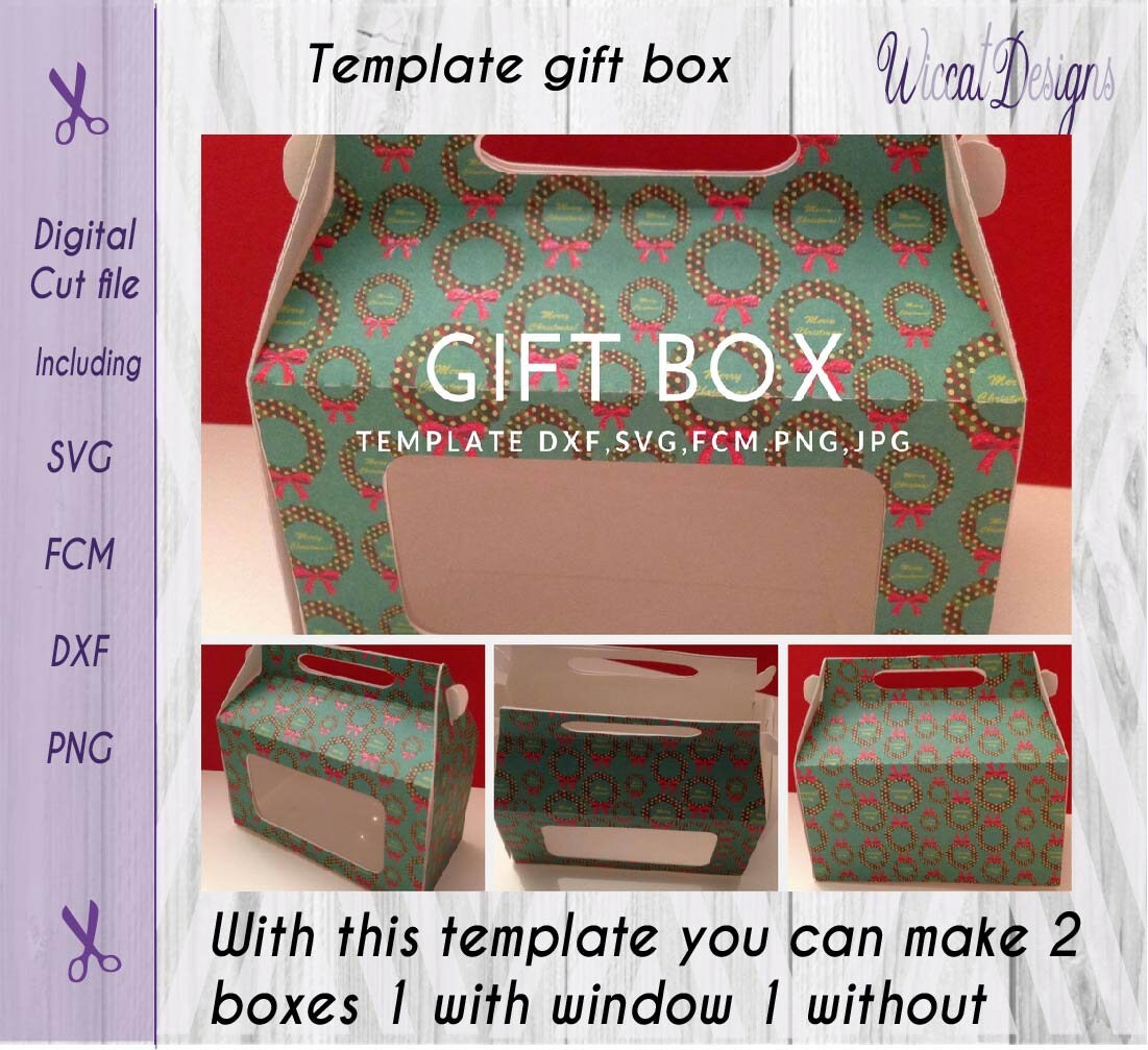 Kerst doosje template doosje Kado doosjes svg verpakkings | Etsy