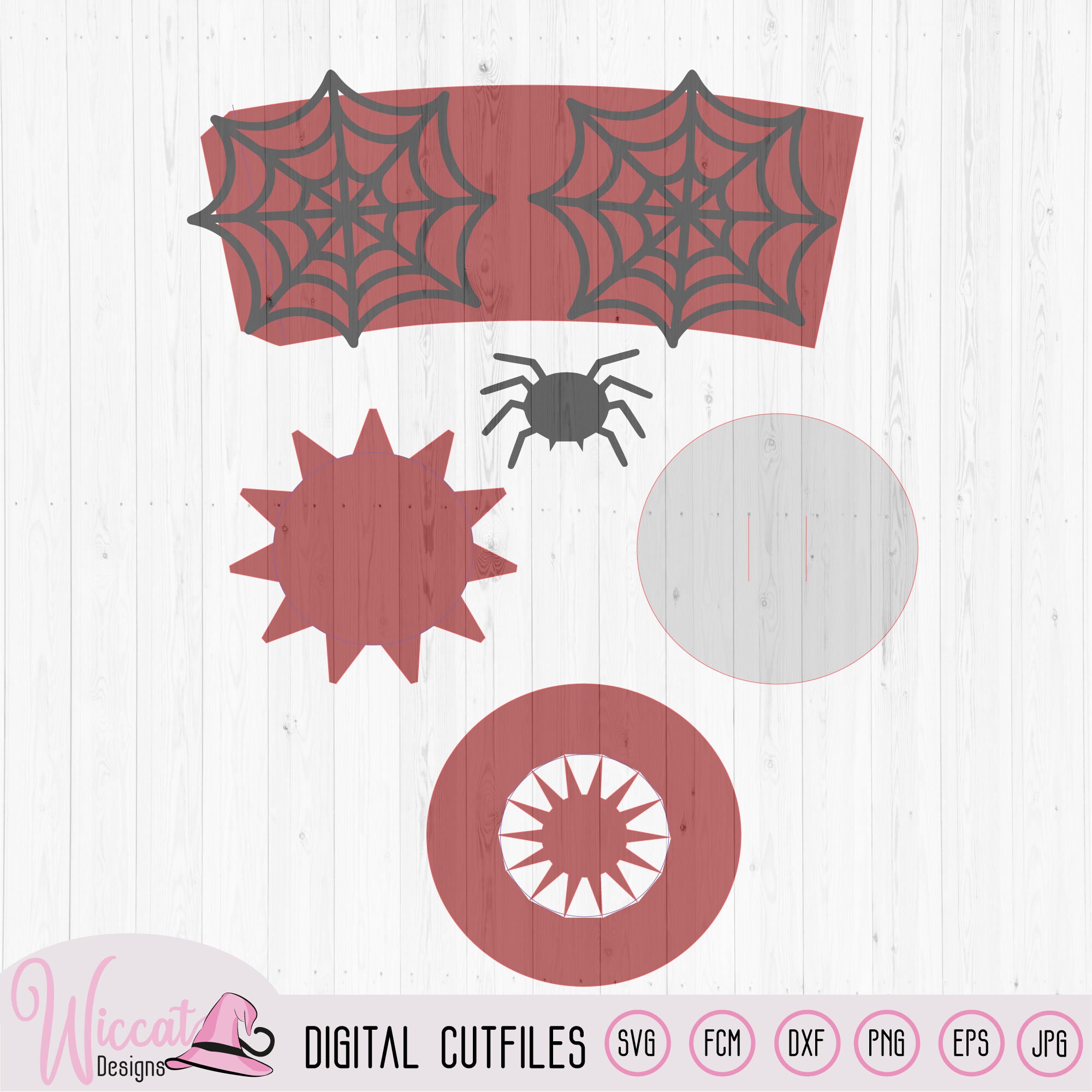 Halloween Spider Top Hat Pattern Svg Cut File Spider Hairbow - Etsy