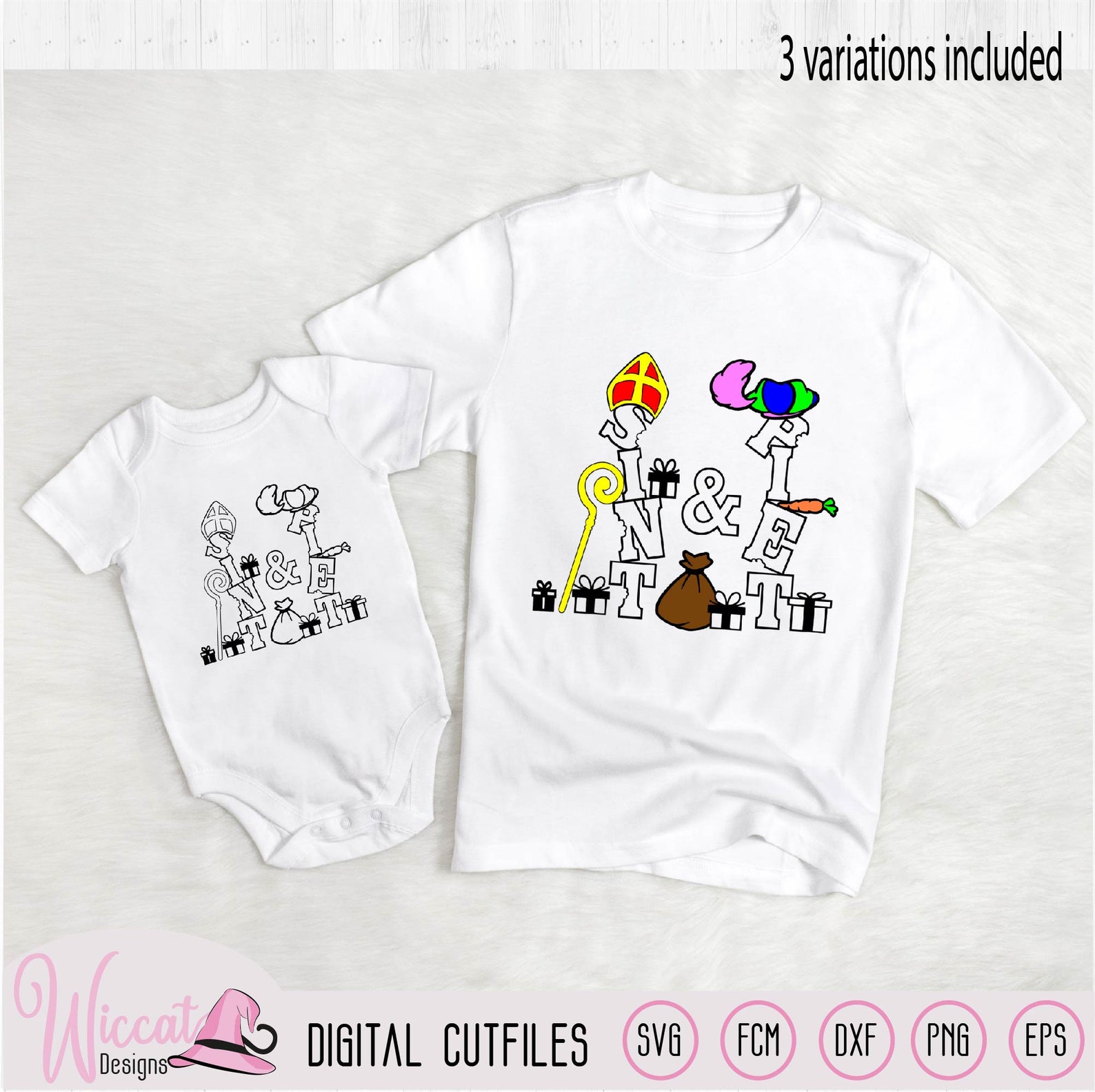 Sinterklaas Bundel Svg Sint En Piet Svg 5 December - Etsy Canada