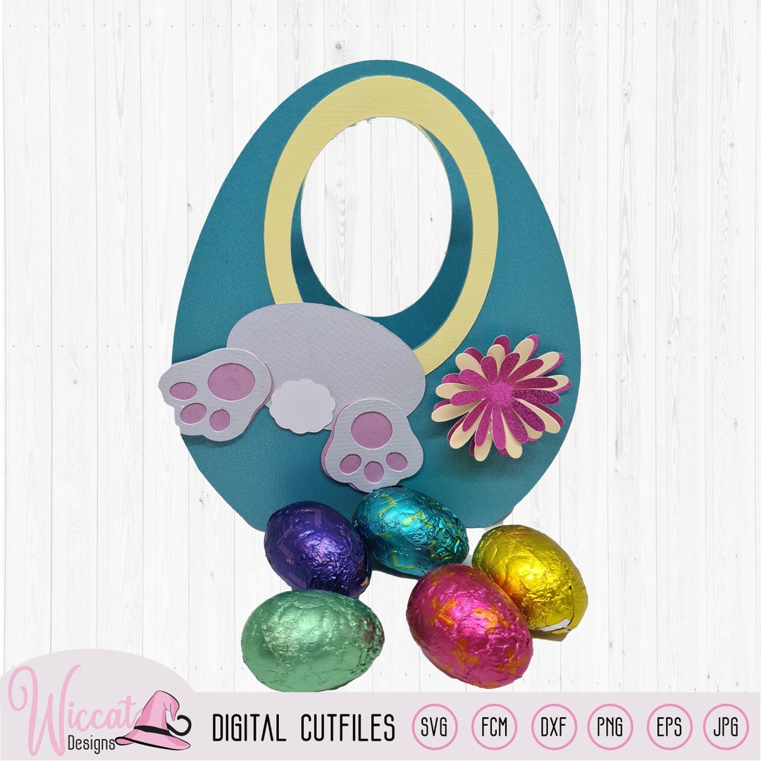 DIY Easter Fun: Peeking Bunny Bum Bag SVG - Craft Project for Cricut ...