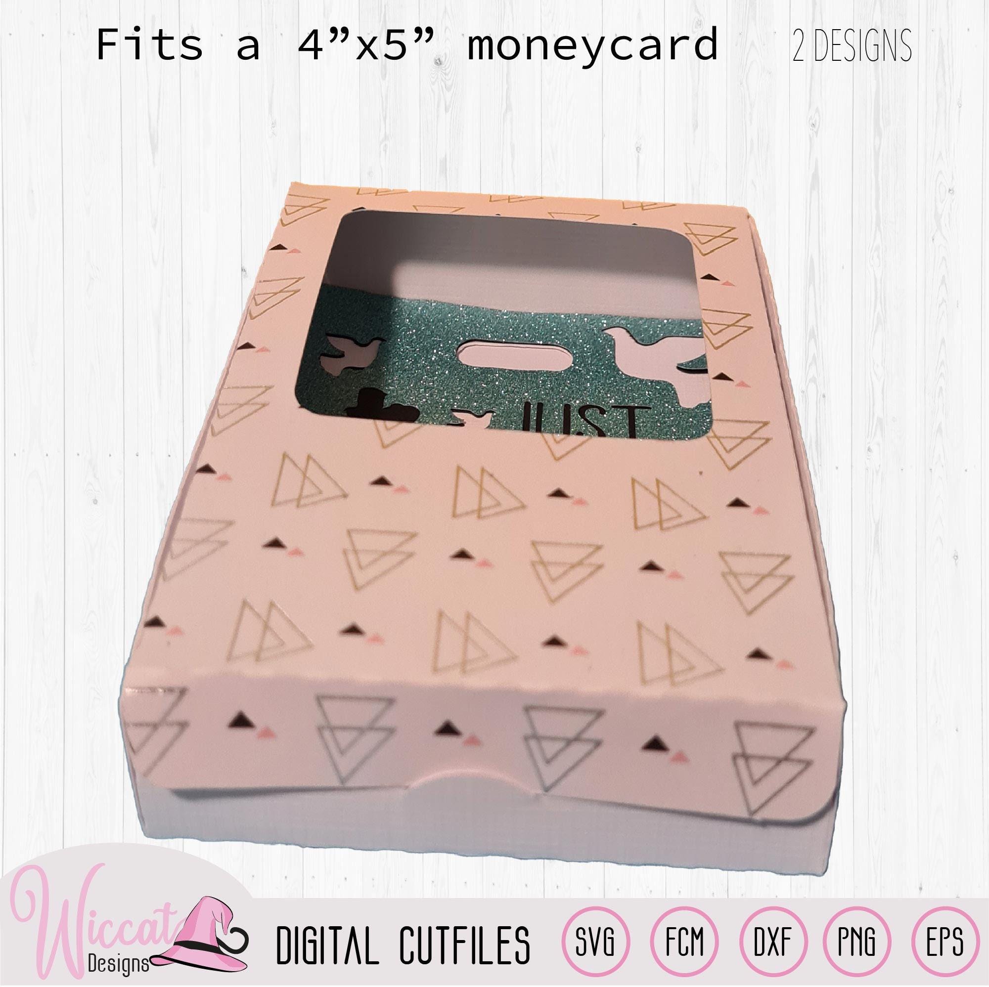 Money Card Box SVG Set: 3D Paper Craft, Fits 4x5 Cards (digital ...