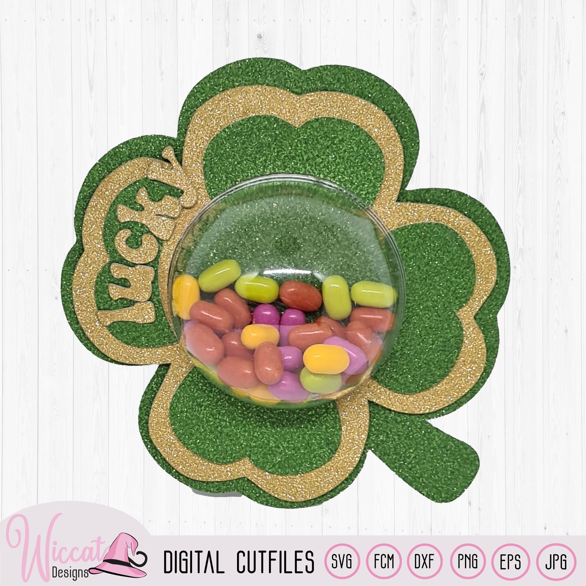 Klaver vier svg Geluks klaver svg st patricks day snoep - Etsy Nederland
