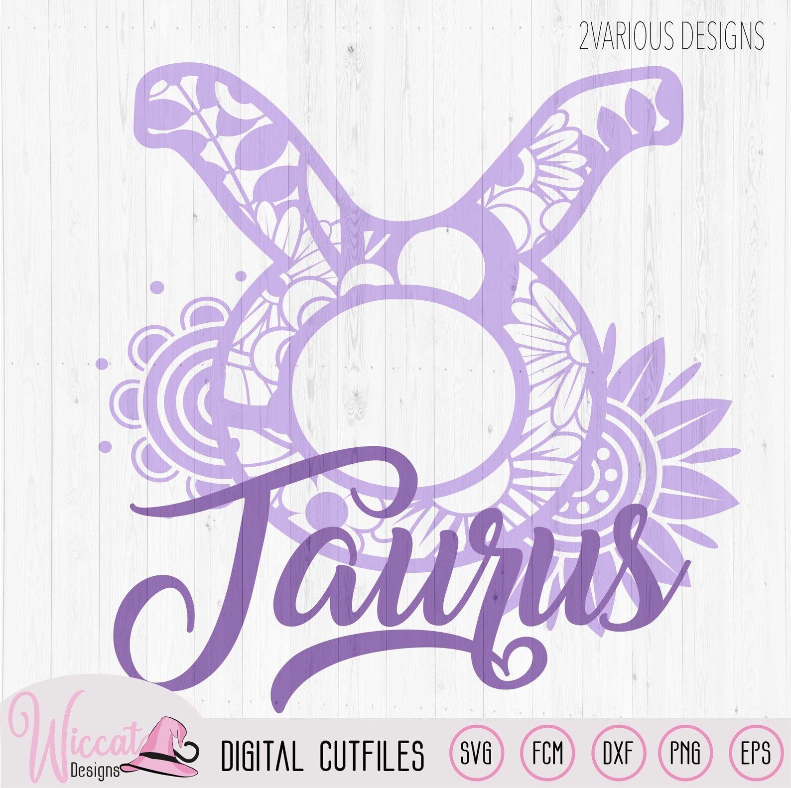 Mandala Taurus Zodiac Floral Taurus Sign Born in May April - Etsy