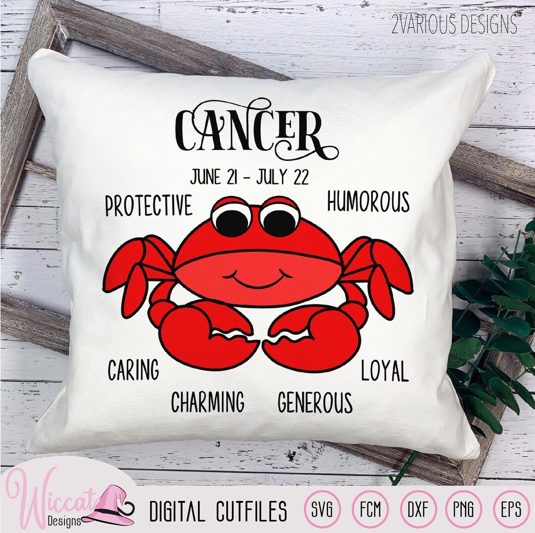 Baby Boy Cancer Zodiac Sign Svg, Newborn Zodiac Svg Baby Design, Baby ...