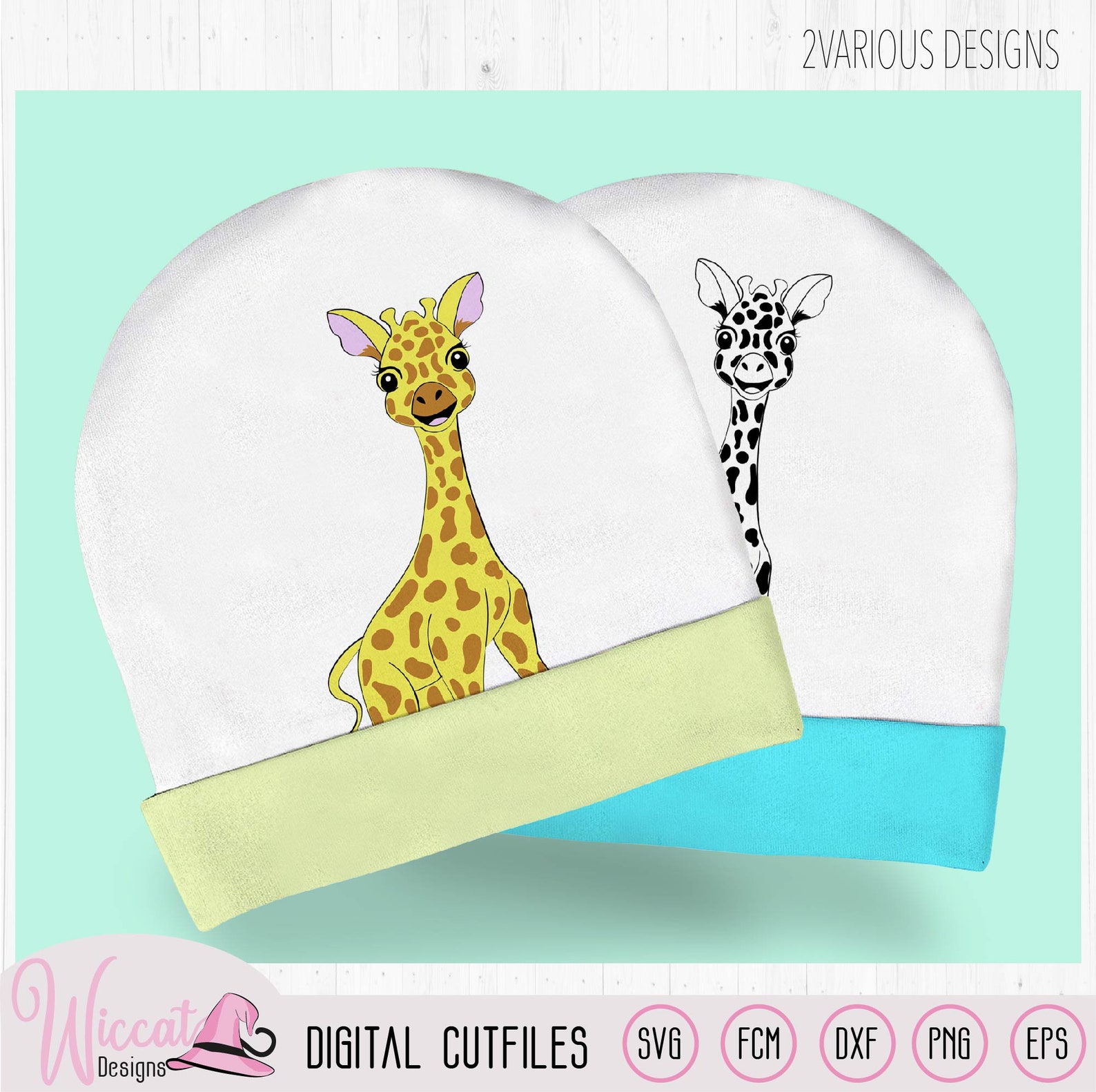 Standing Baby Giraffe Safari Animal Digital Cut File Zoo | Etsy