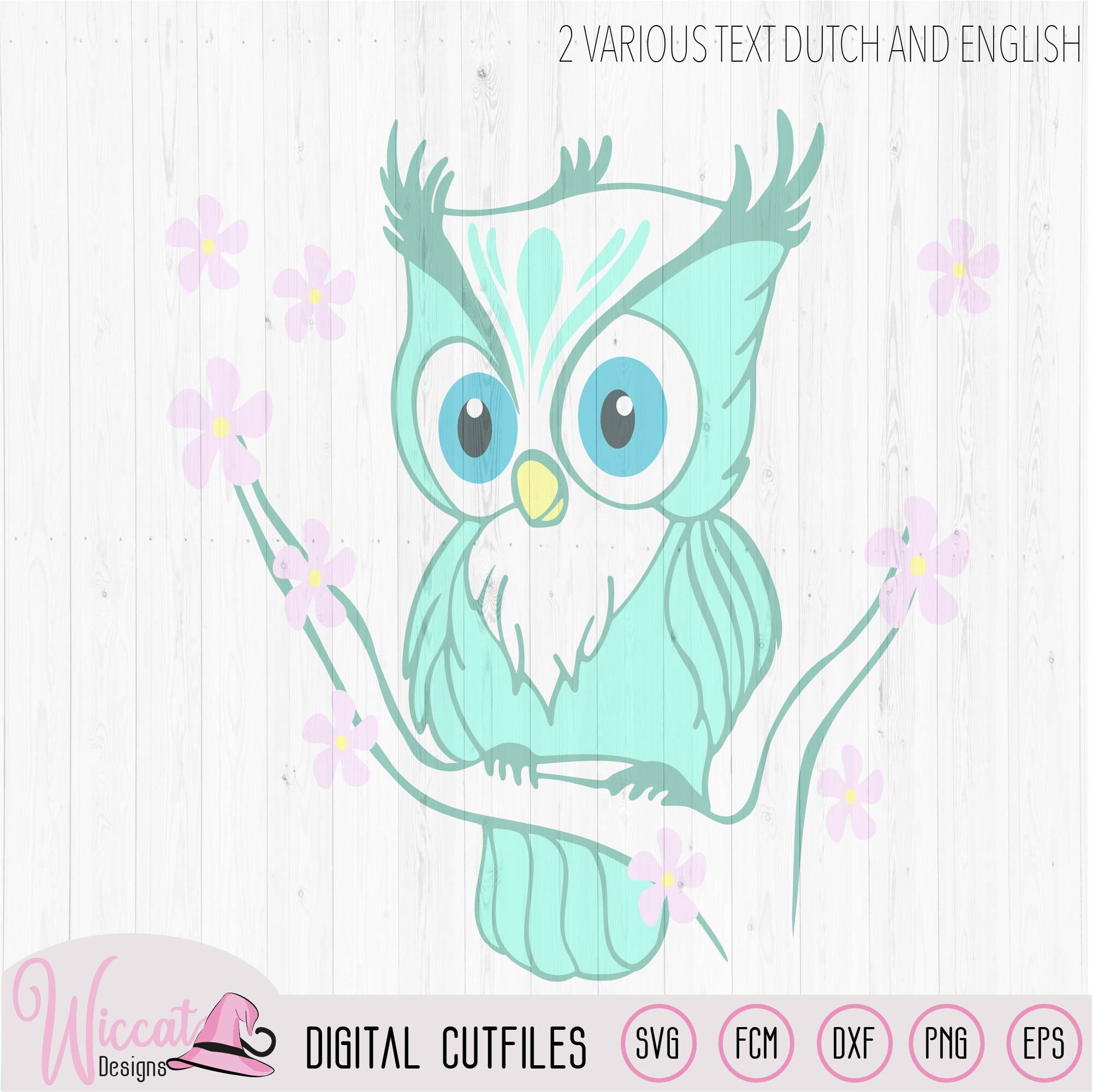 Uil svg uil op tak svg lente svg Lente uil svg scanncut | Etsy Nederland