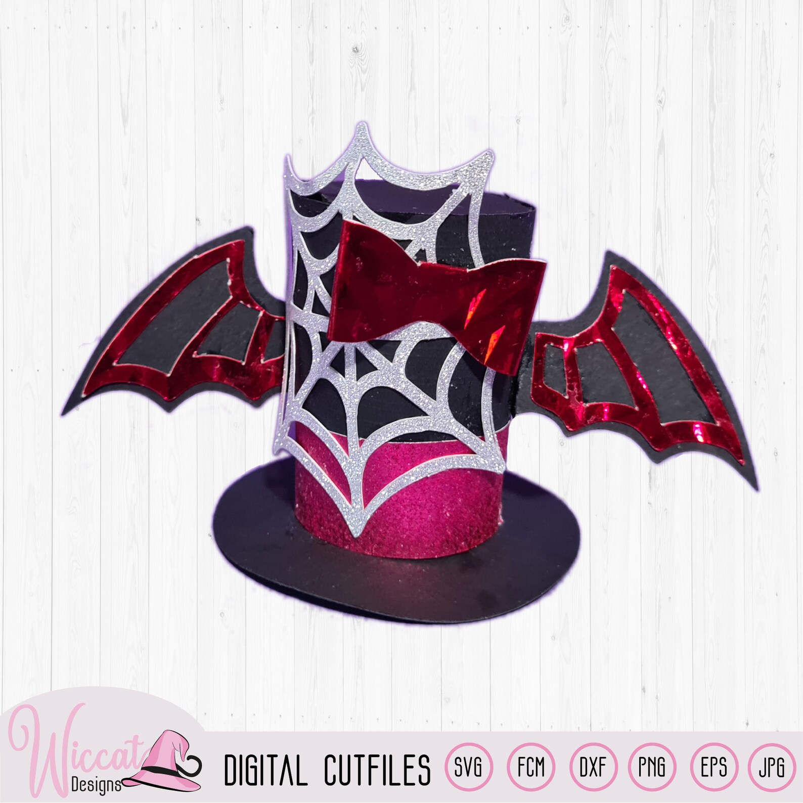 Halloween Top Hat Bundle Svg Cut File Spider Hairbow Svg Top - Etsy