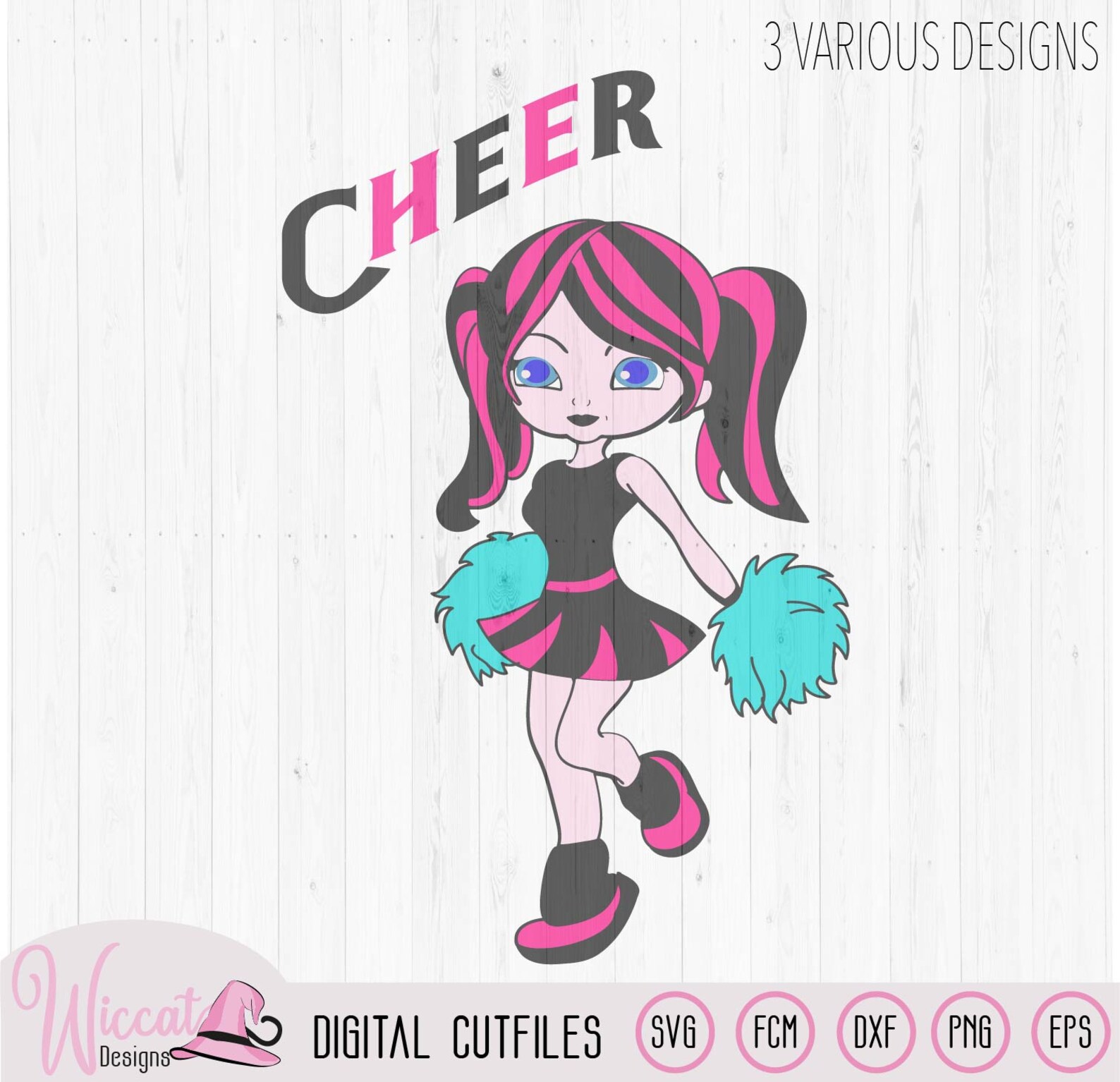 Cheerleader Girl Svg Svg Files for Girls Cheering Svg Svg - Etsy