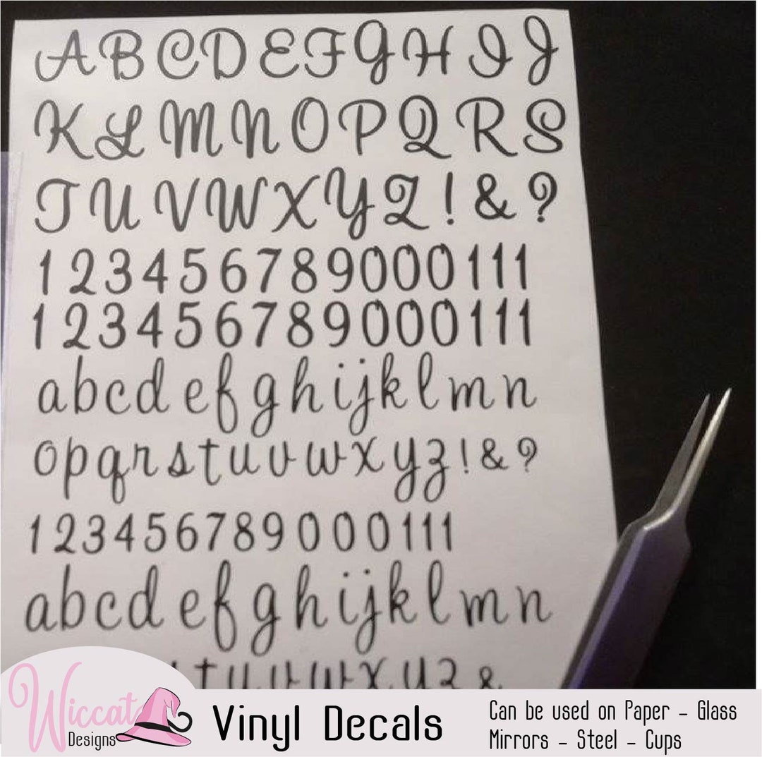 Alphabet Small Letter Stickers in Different Color and Sizes, Valentine ...