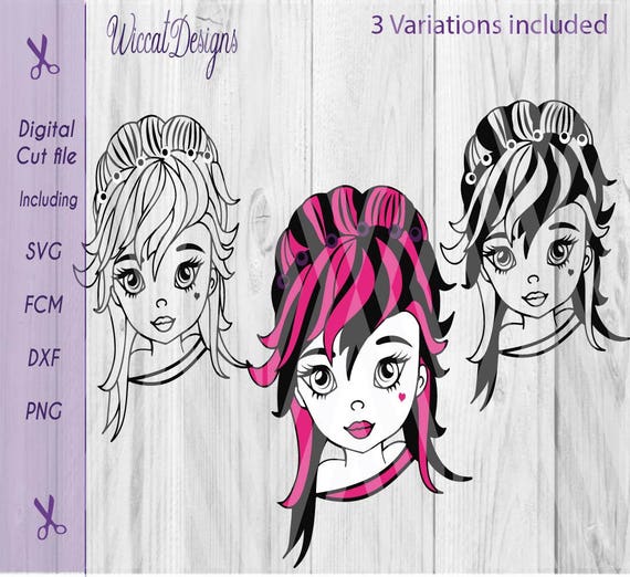 Cartoon svg girl svg teenager svg Funky svg Girls svg | Etsy