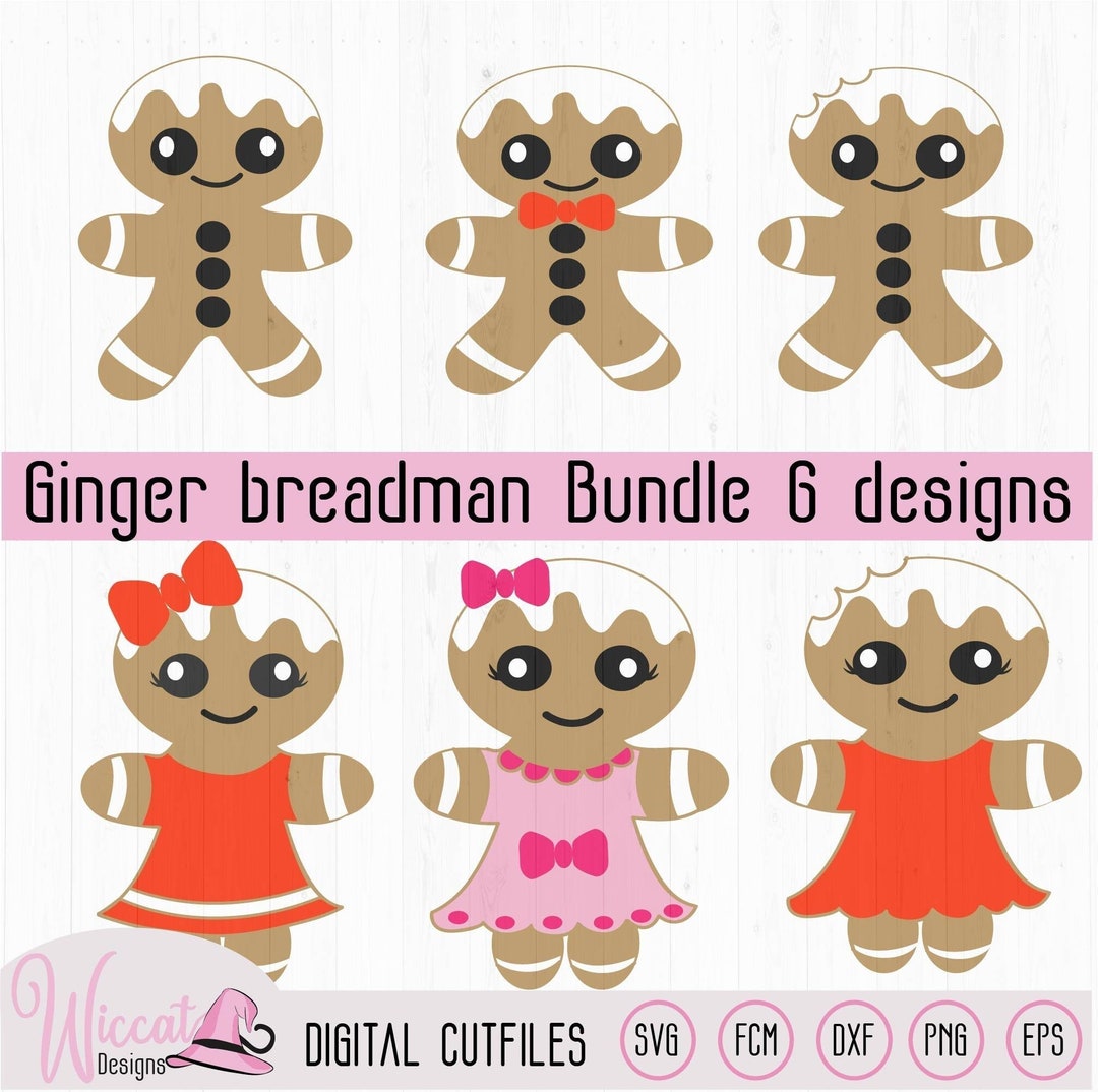 Cute Gingerbread Bundle, With Bow and Dress, Home Decoration, Baby ...