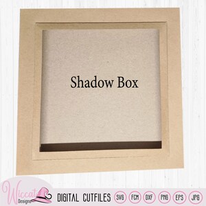 Shadow Box Template SVG, Light Box Template SVG, Paper Craft, Shadowbox ...