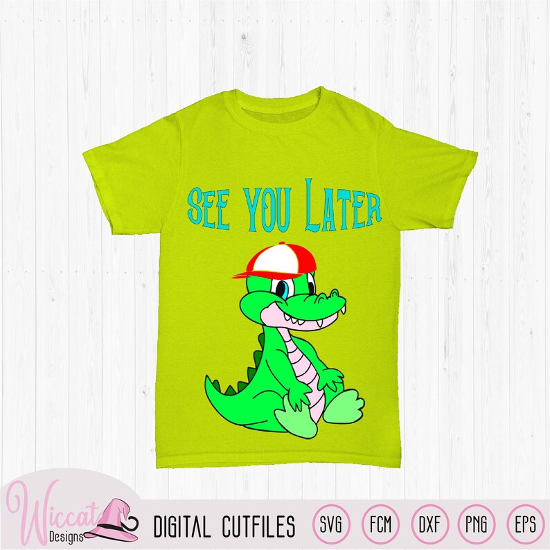 Alligator See You Later Quote Svg for Boys Crocodile - Etsy