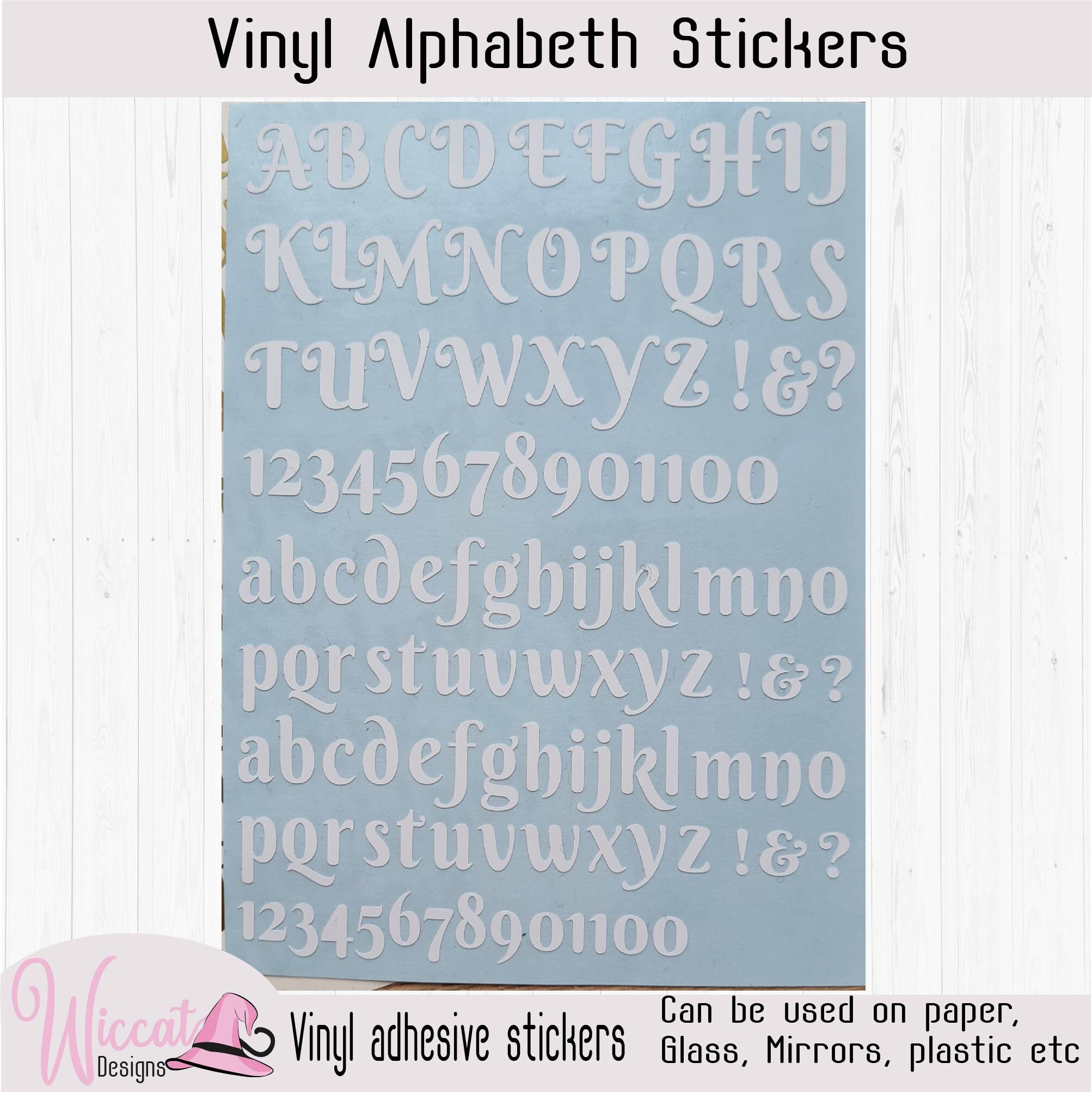 Bold Letter Stickers Alphabet Stickers Vinyl Letters - Etsy