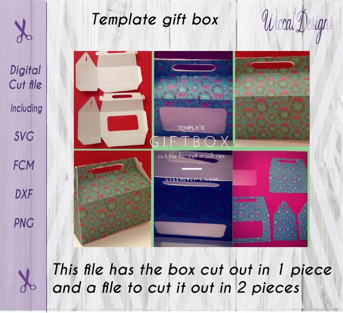 Kerst doosje template doosje Kado doosjes svg verpakkings | Etsy