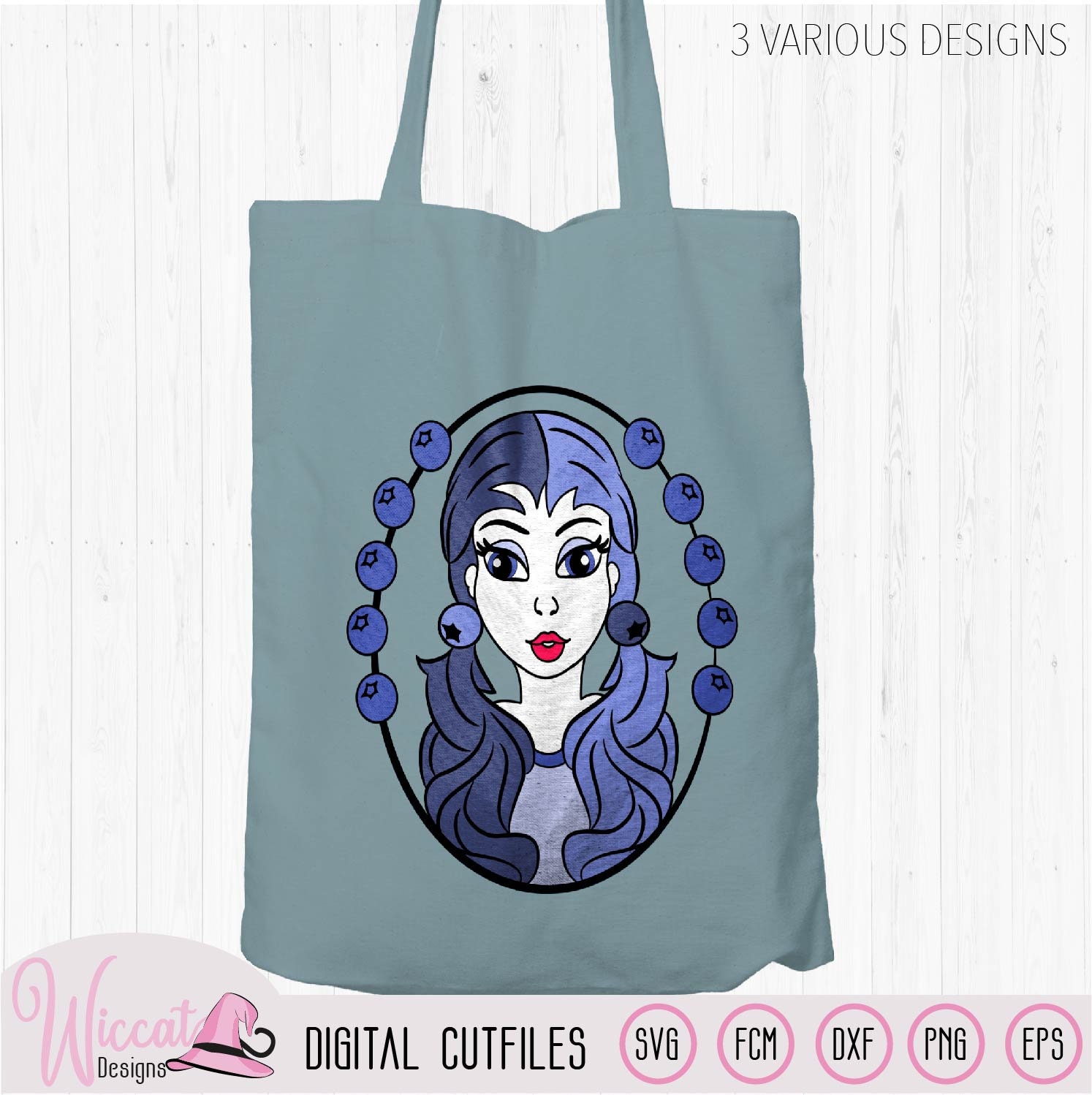 Goth Girl Face Gothic Blueberry Girl Svg Cartoon Girl Fruit | Etsy New ...