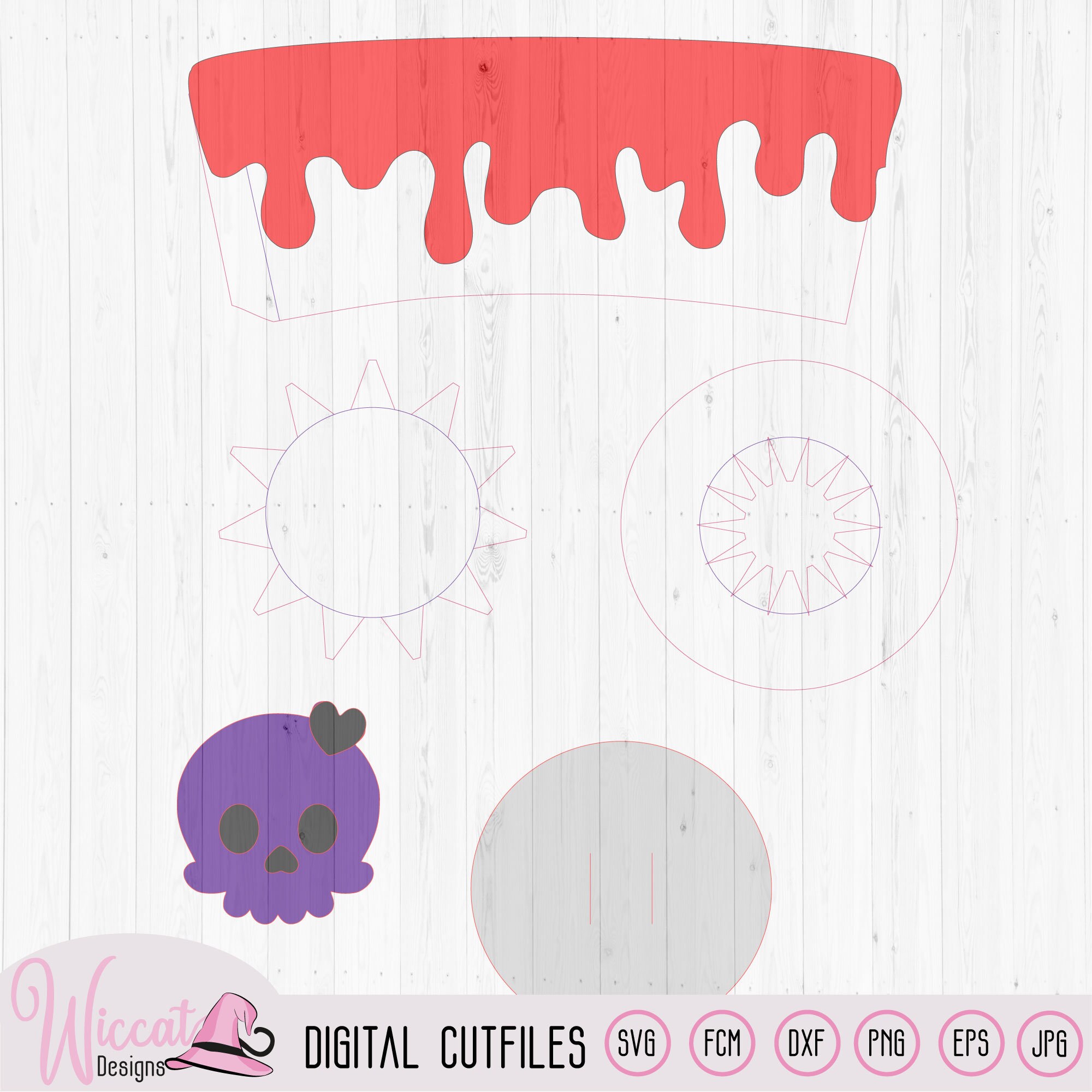Halloween Top Hat Bundle Svg Cut File Spider Hairbow Svg Top - Etsy