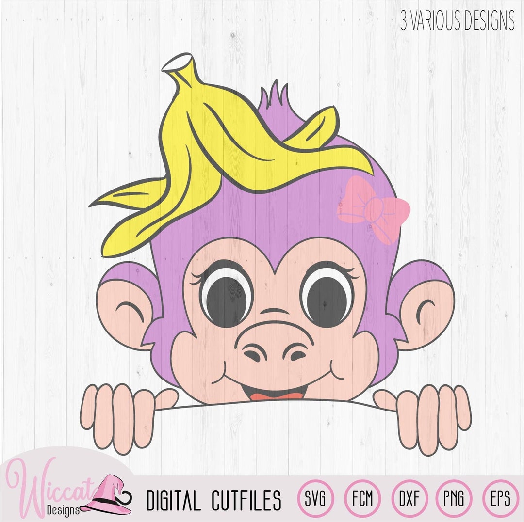 Peekaboo Girl Monkey Svg Peekaboo Shirt Svg Funny Monkey - Etsy
