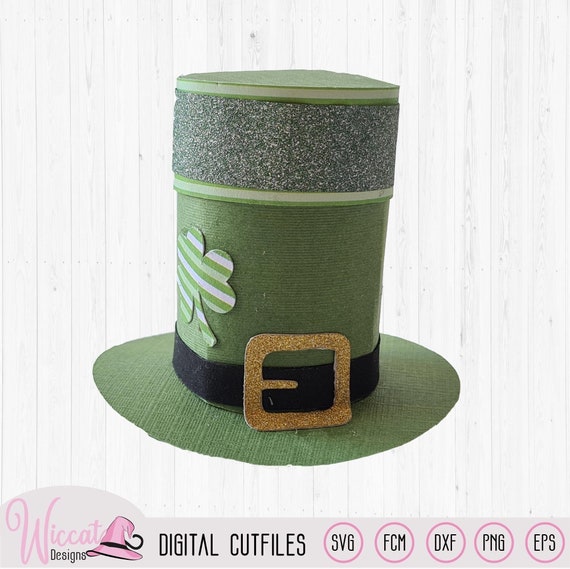 Hoge Hoed met klaver template svg snijbestand haar decoratie - Etsy ...