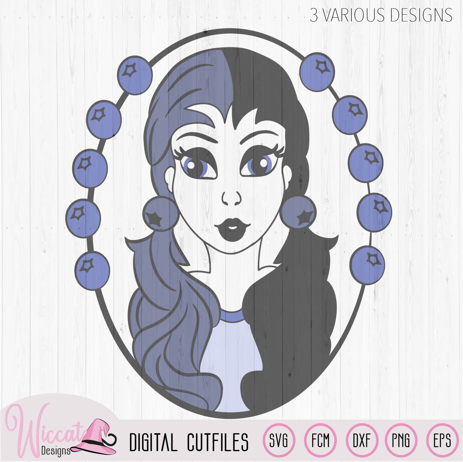 Goth Girl Face Gothic Blueberry Girl Svg Cartoon Girl Fruit | Etsy New ...