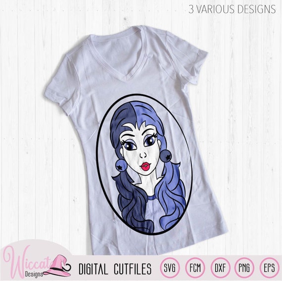 Goth Girl Face Gothic Blueberry Girl Svg Cartoon Girl Fruit | Etsy New ...