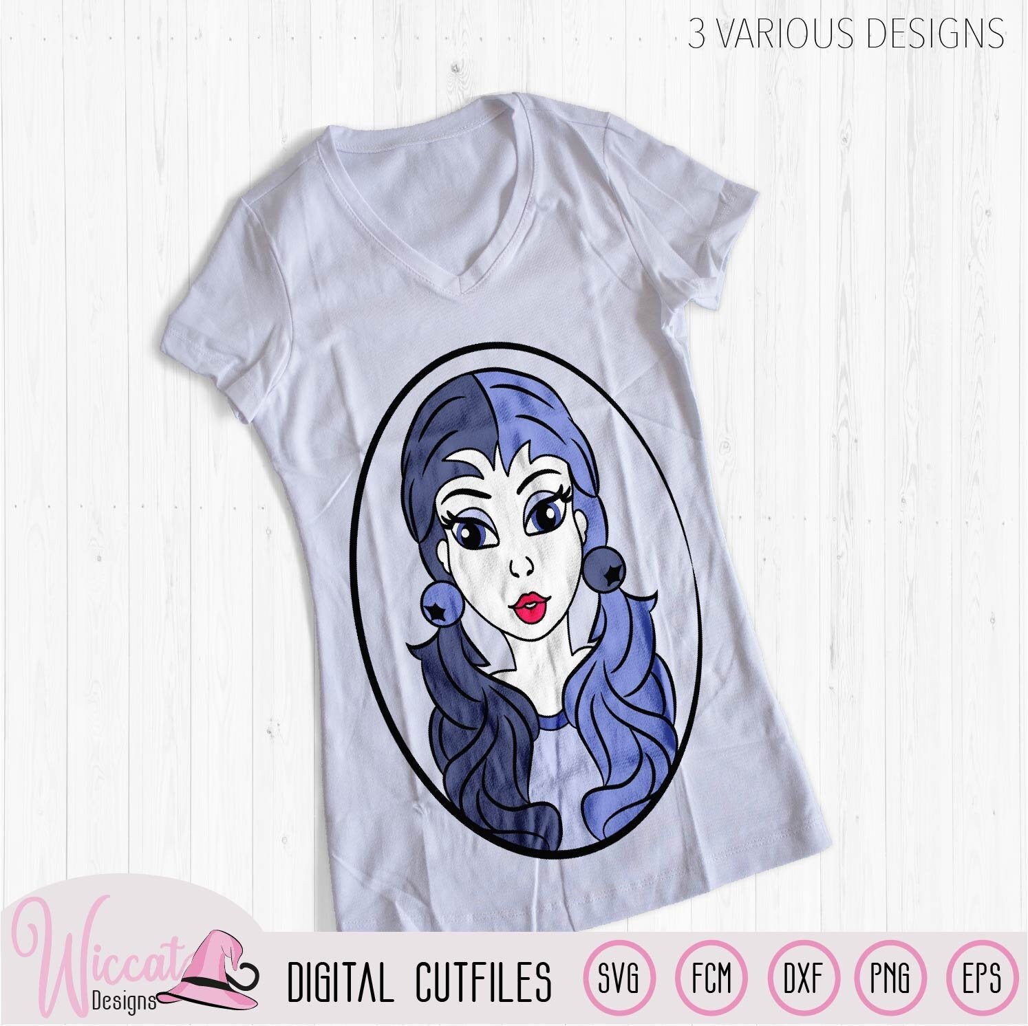 Goth Girl Face Gothic Blueberry Girl Svg Cartoon Girl Fruit | Etsy New ...