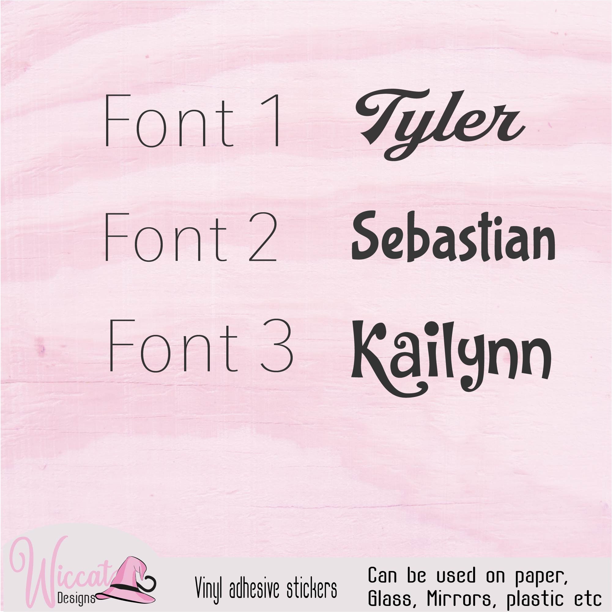 Small Vinyl Name Stickers Name Tag Stickers Name Decal | Etsy