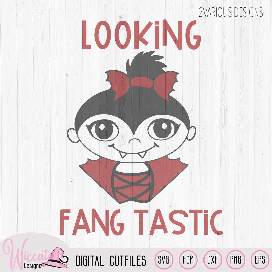 Adorable Vampire Girl Cartoon SVG Cute Halloween Design for Vinyl ...