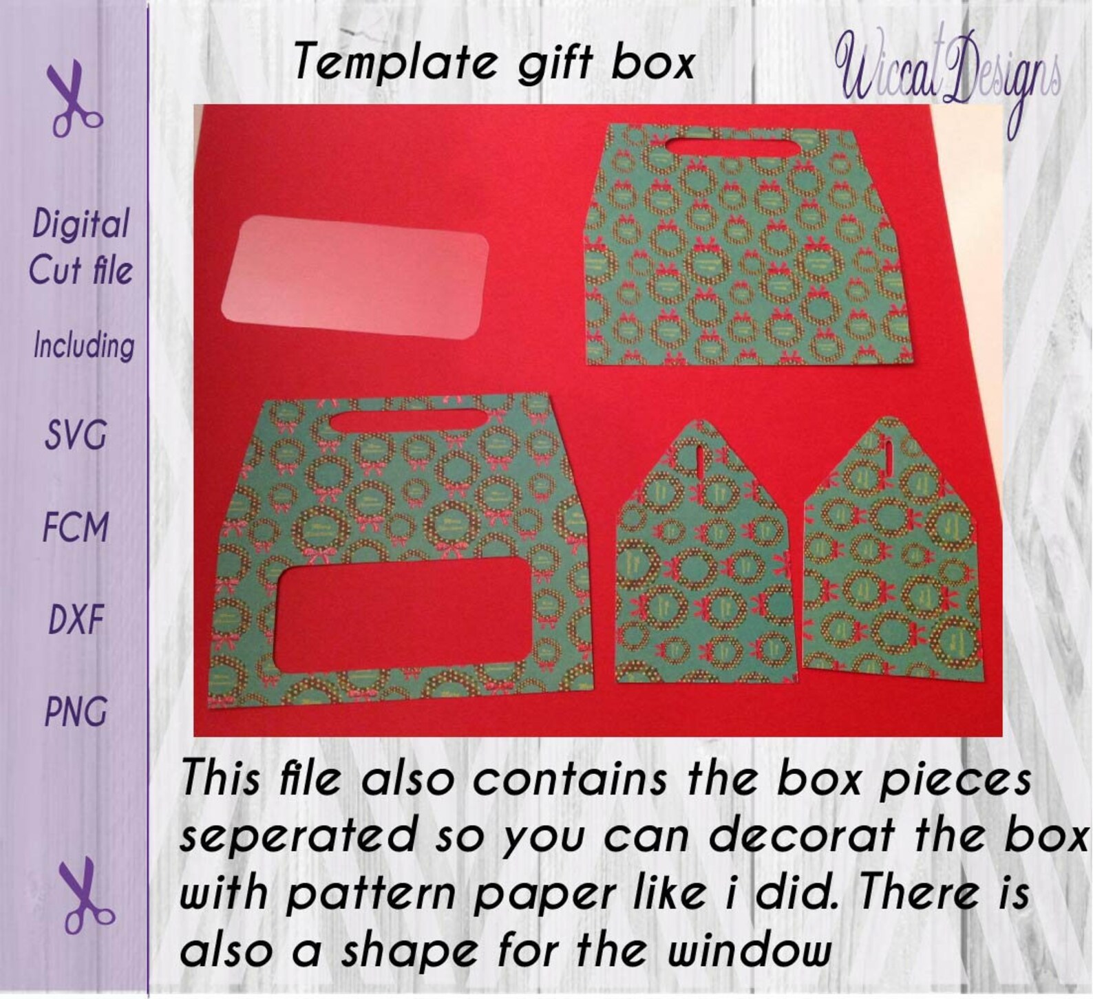 Kerst doosje template doosje Kado doosjes svg verpakkings | Etsy