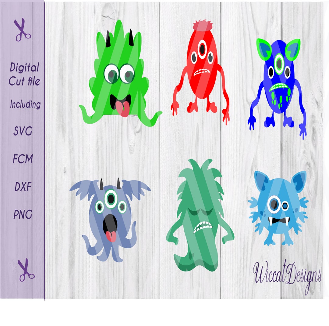 Little Monsters Svg, Various Monsters, Monsters Svg, Funny Monsters ...
