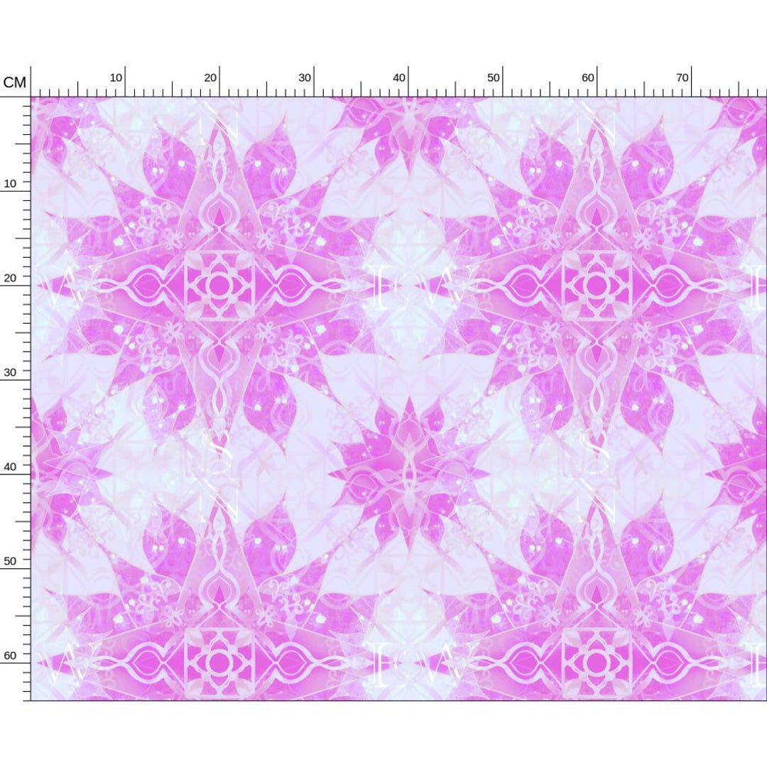 Map Messages (bright Pink) Fabric - Etsy