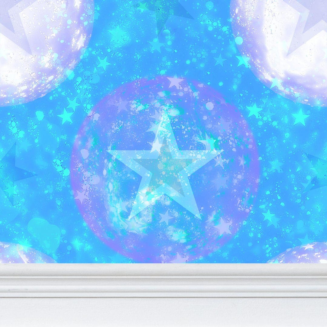 Pink Bubble Stars Wallpaper - Etsy