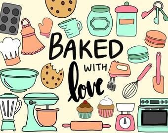 Cute Baking Clip Art | Etsy