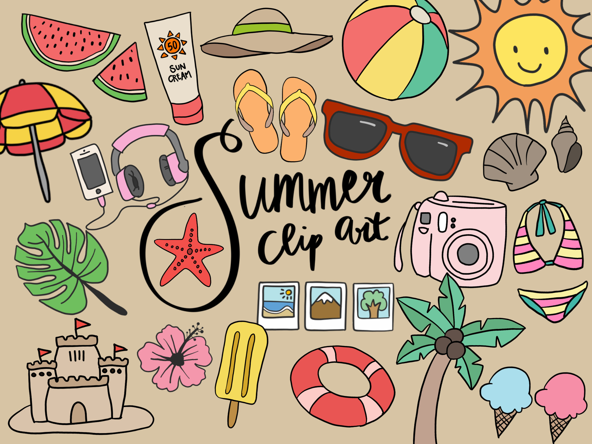 Cute Summer Clipart