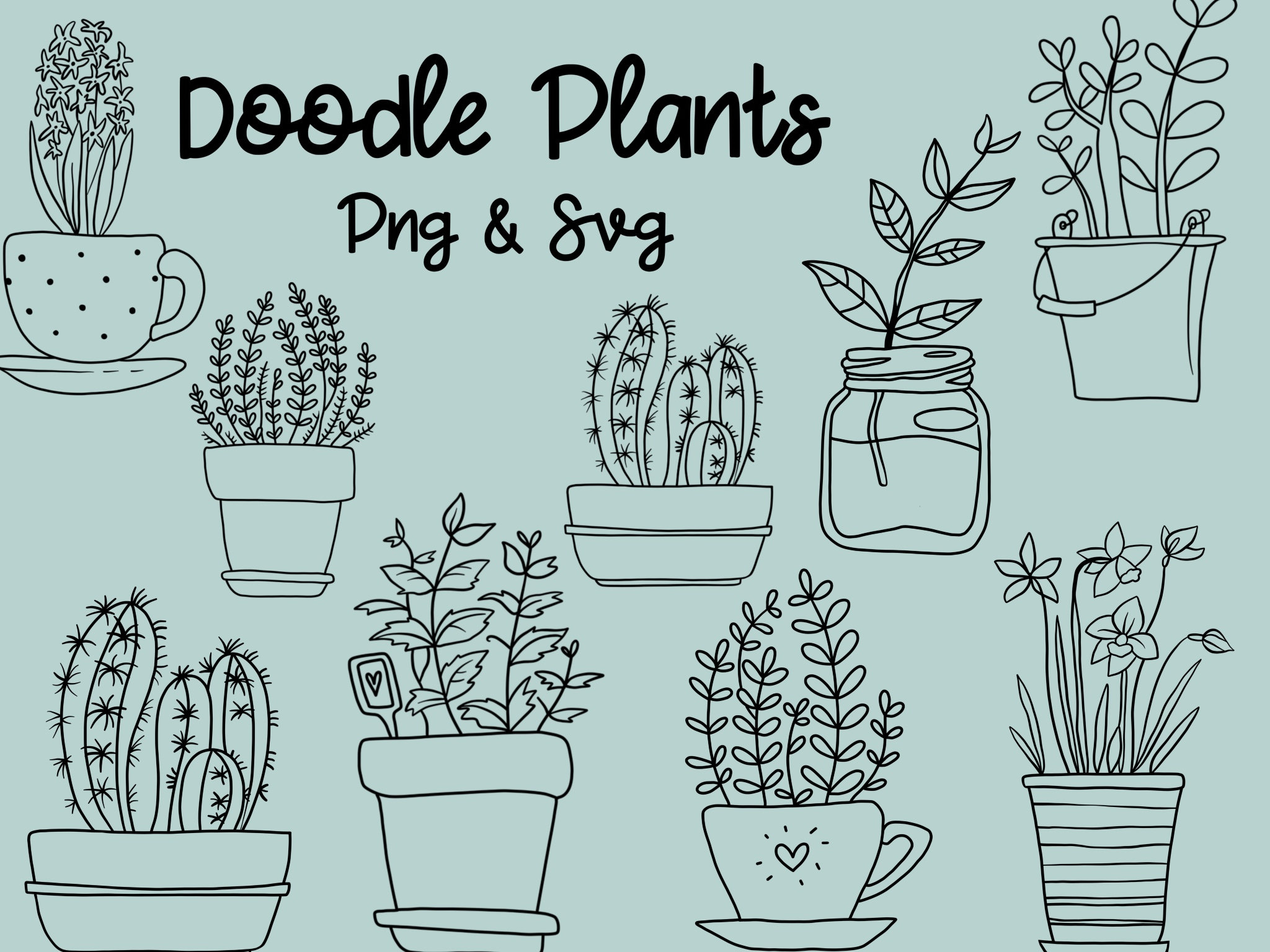 Plant doodles easy - drraf