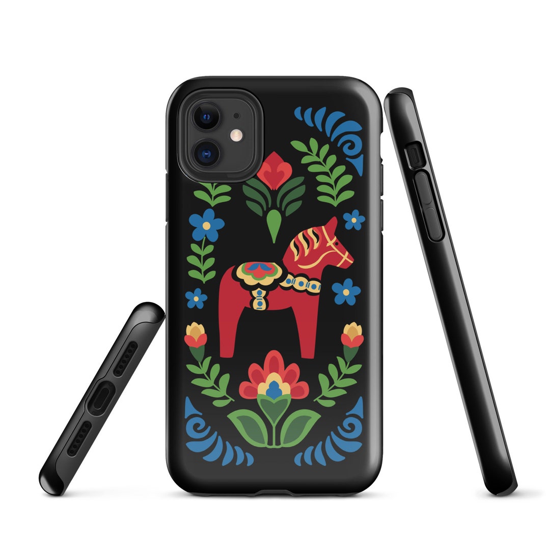 Swedish Dala Horse Tough iPhone Case - Etsy