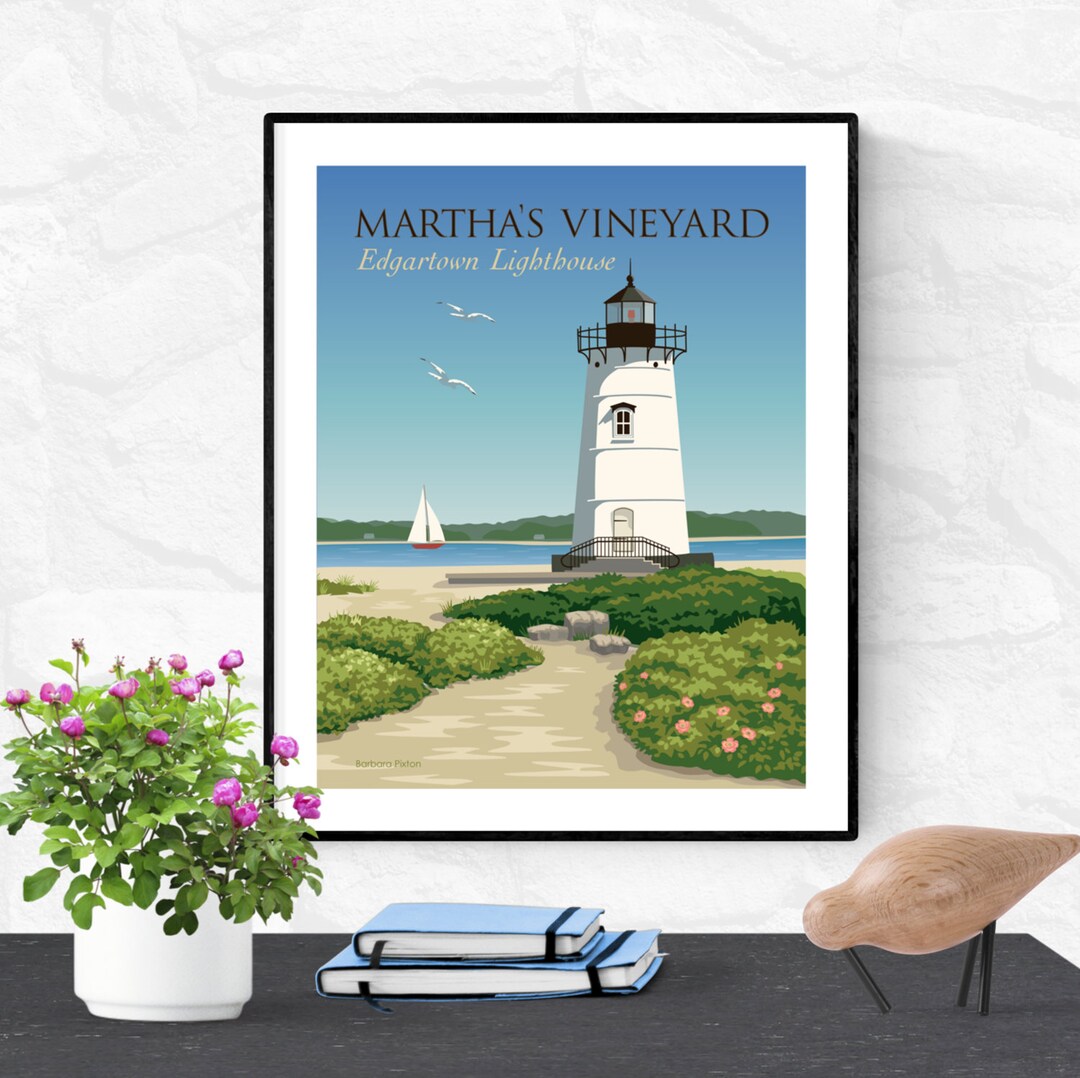 Edgartown Lighthouse Fine Art Print - Etsy