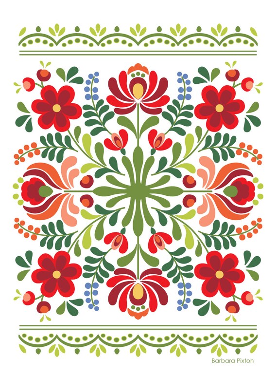 Hungarian Folk Patterns