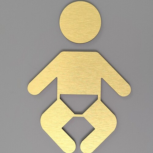 Restroom Signs Wood Baby Changing Station Sign - Etsy