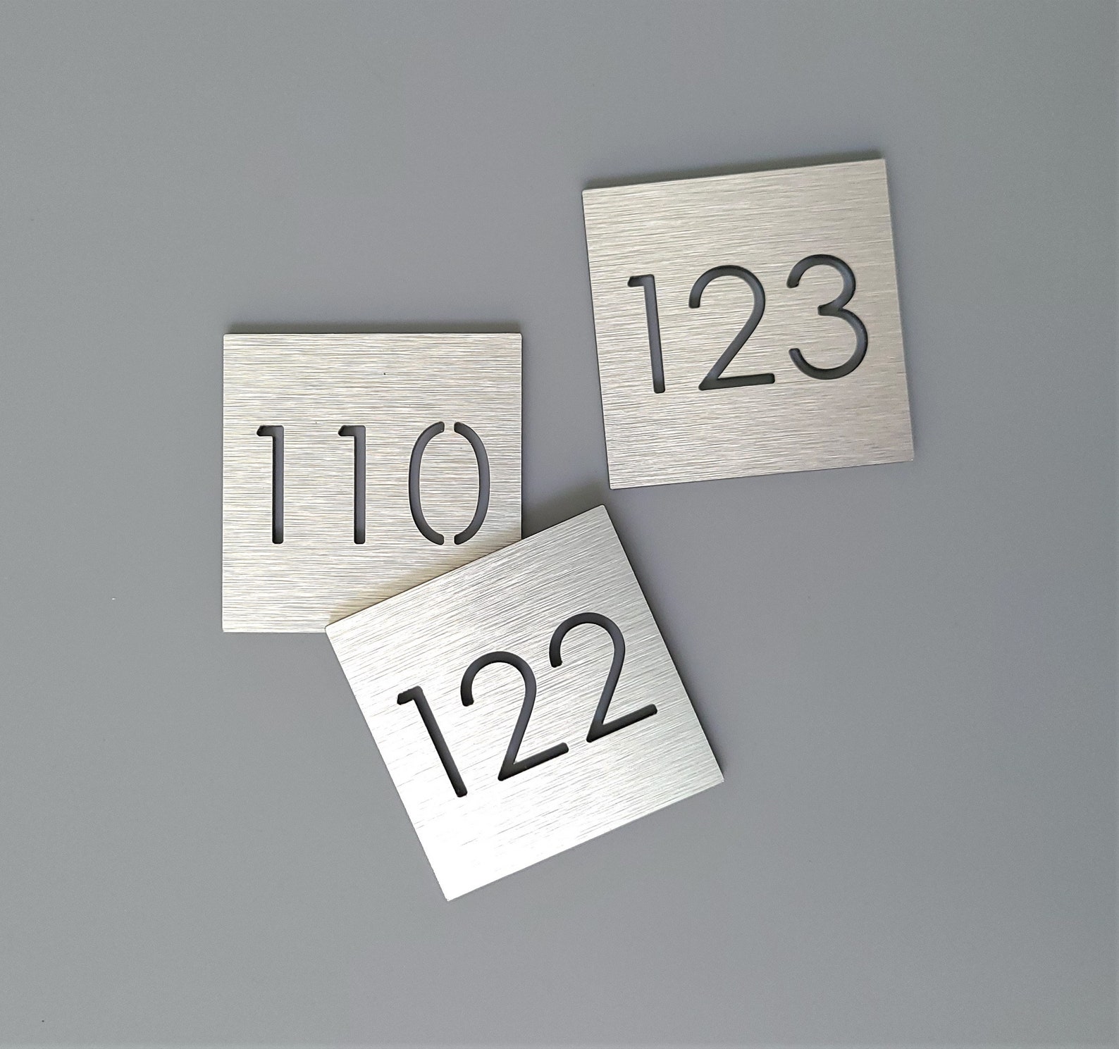 Square House Number Sign. Custom Apartment Numbers. Hotel Room - Etsy