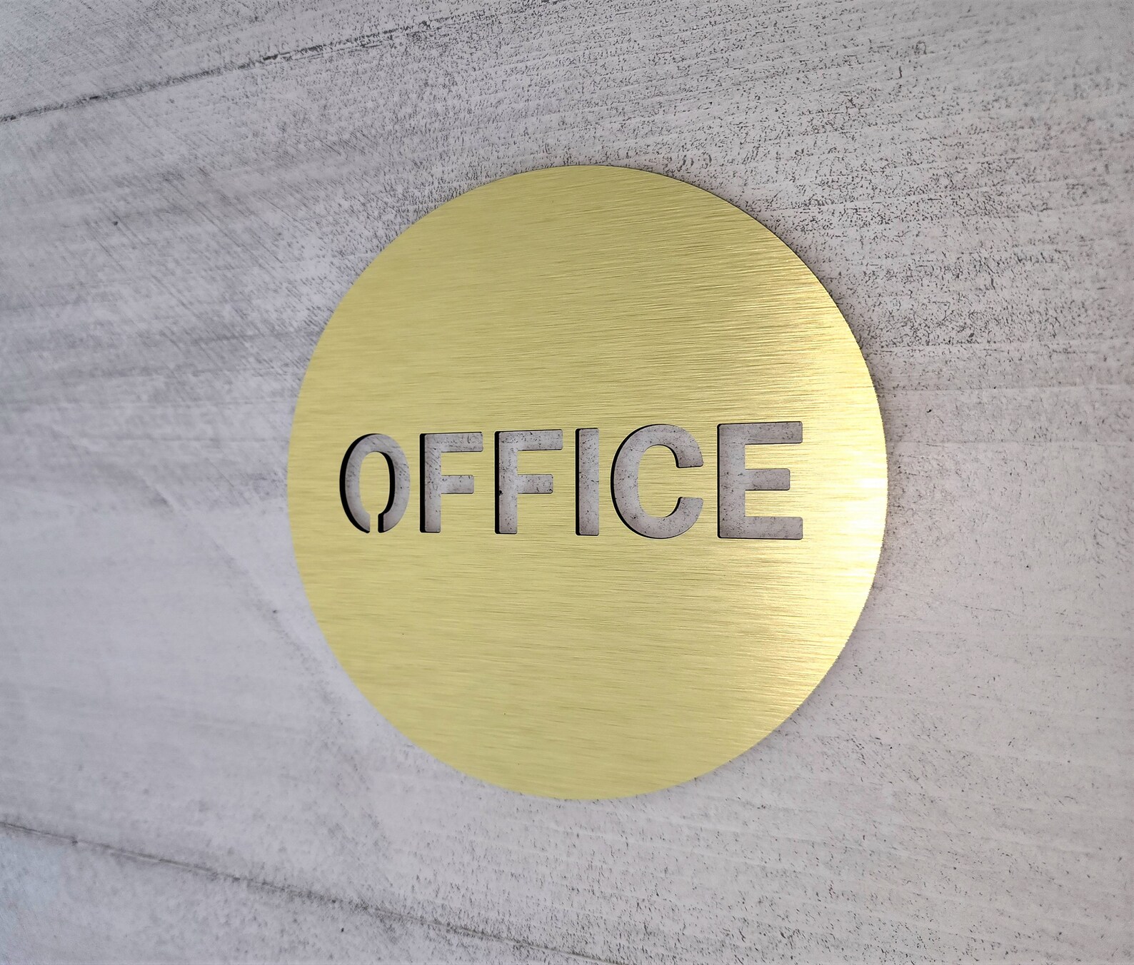 Aluminum Office Sign for Door. Office Door Sign. Modern Business ...