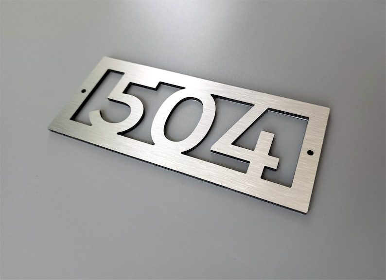 Custom Door Number Plaque. Modern Apartment Numbers. Hotel - Etsy