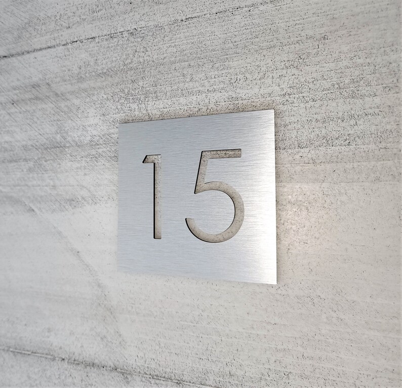 Square House Number Sign. Custom Apartment Numbers. Hotel Room - Etsy